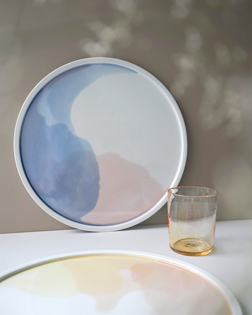 AQUA porcelain platters MIX - Set of 3 - Anna Badur