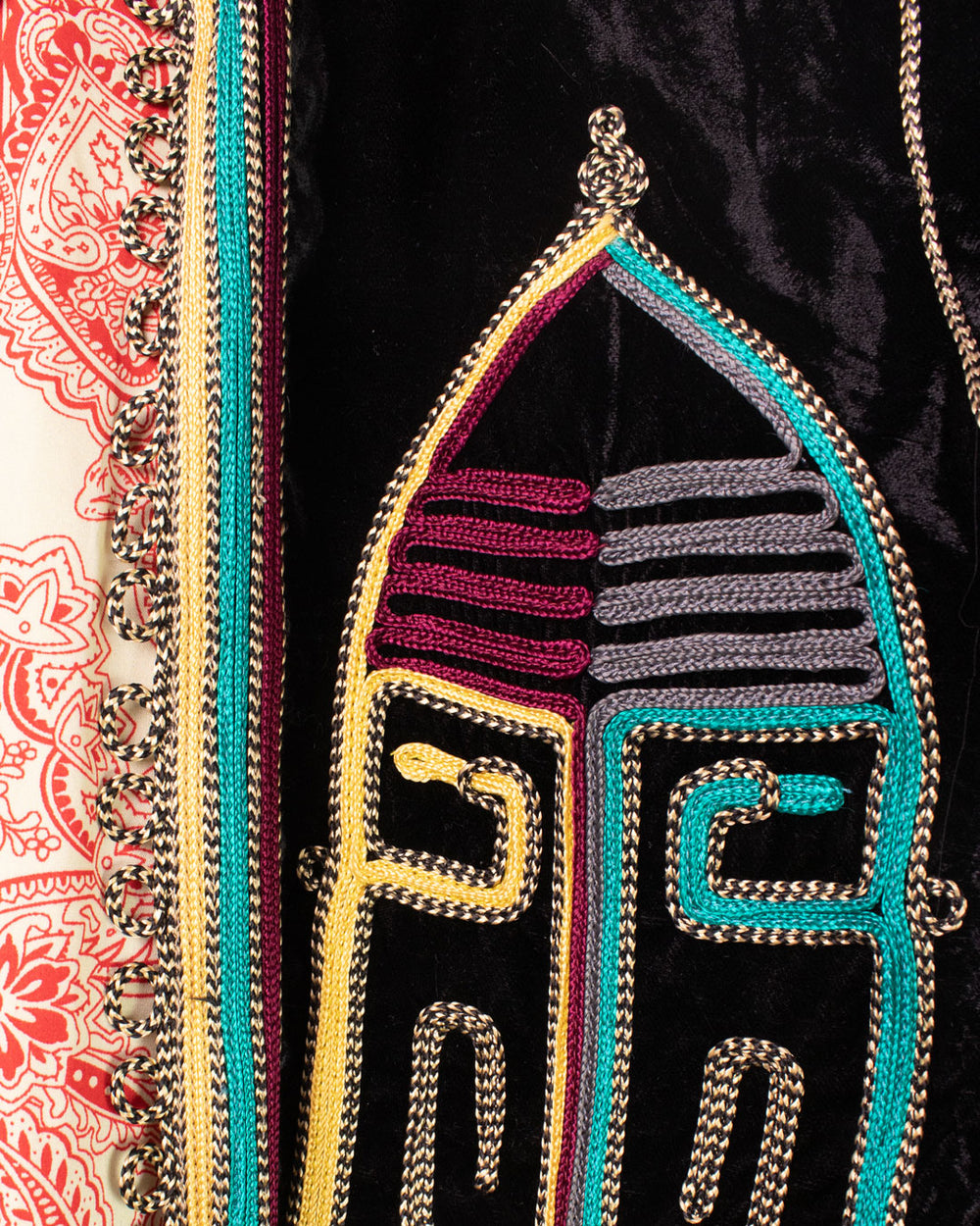 Asliah Velvet Jacket Black - Lalam Morocco