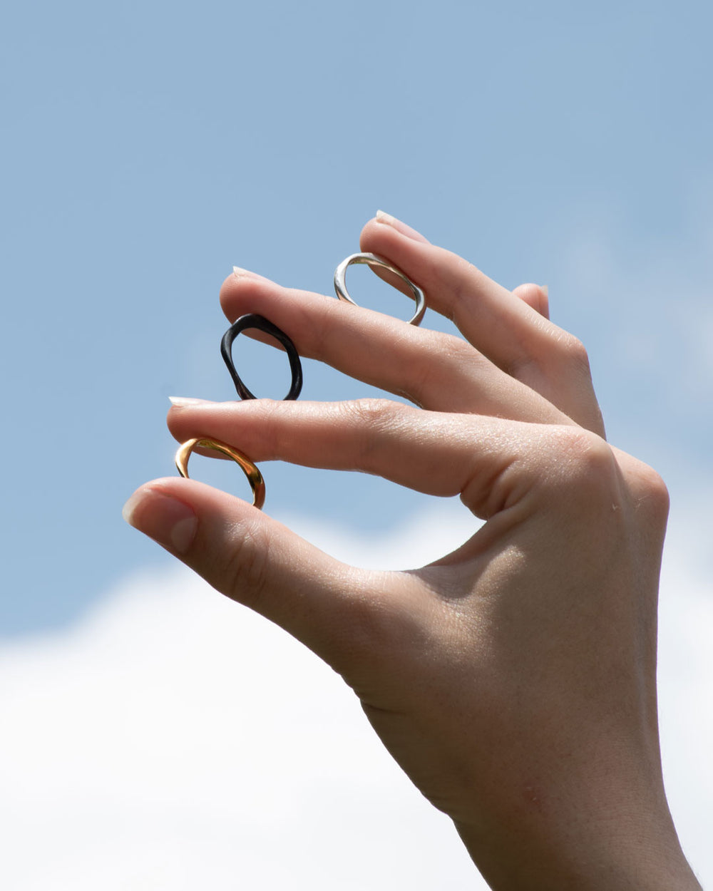 Wave trio rings - Flor Rubaja