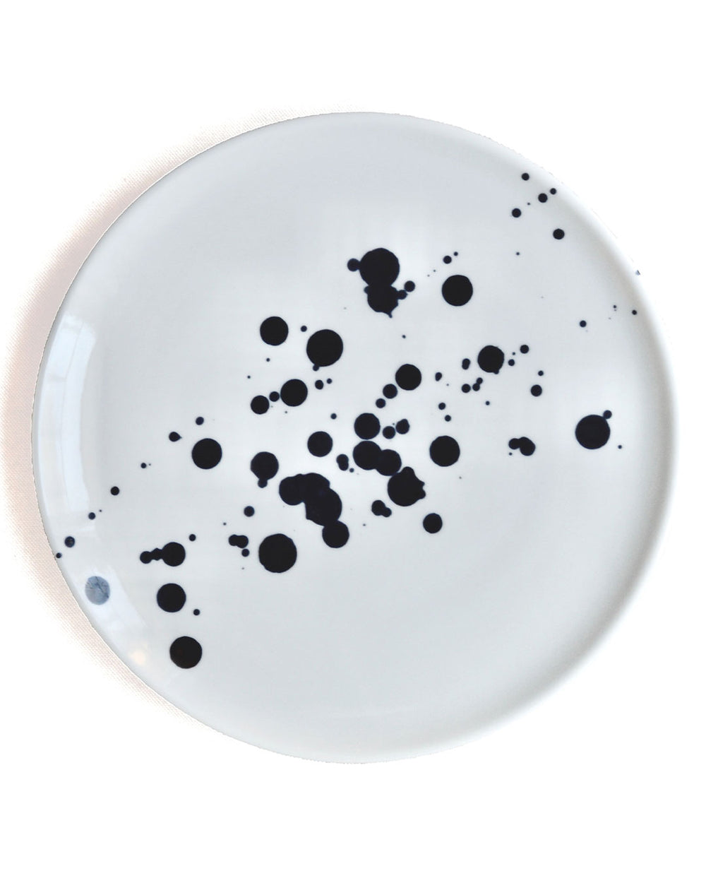 Sumi-e Ink blot porcelain plates - Maia Ming Designs