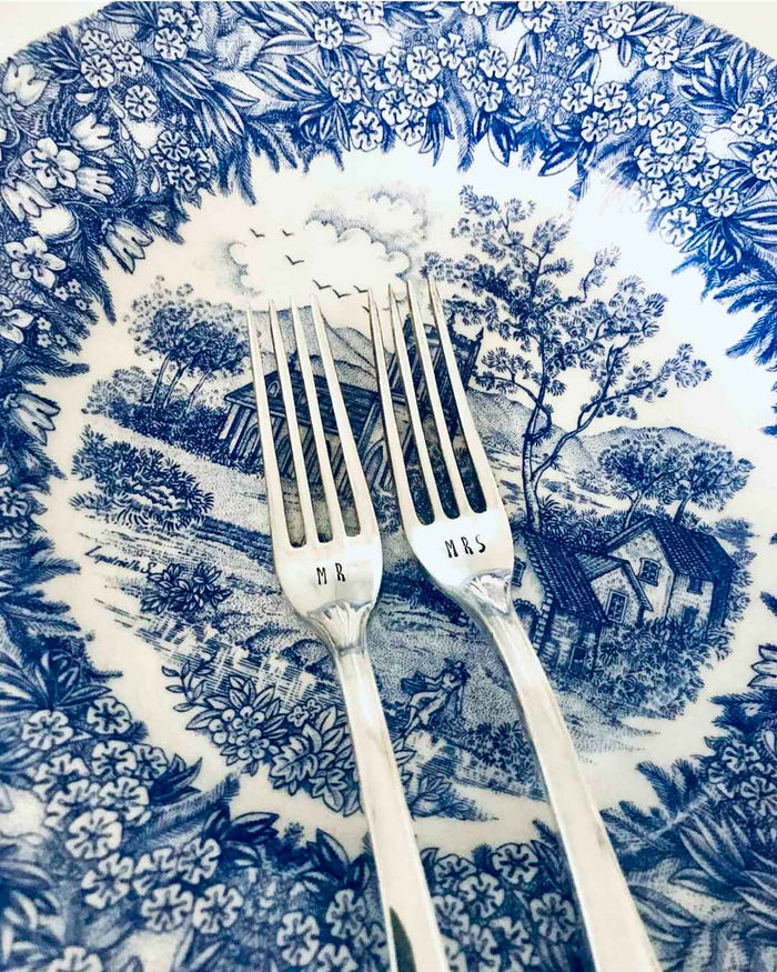 Vintage Silver Hand-stamped fork - Ohyeahspoon