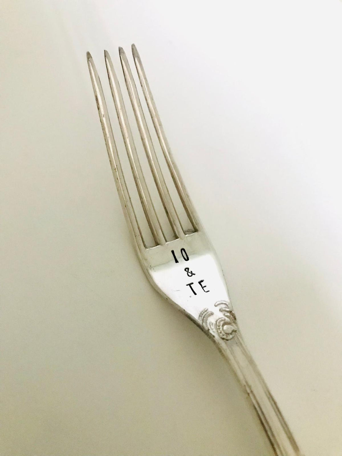 Vintage Silver Hand-stamped fork - Ohyeahspoon