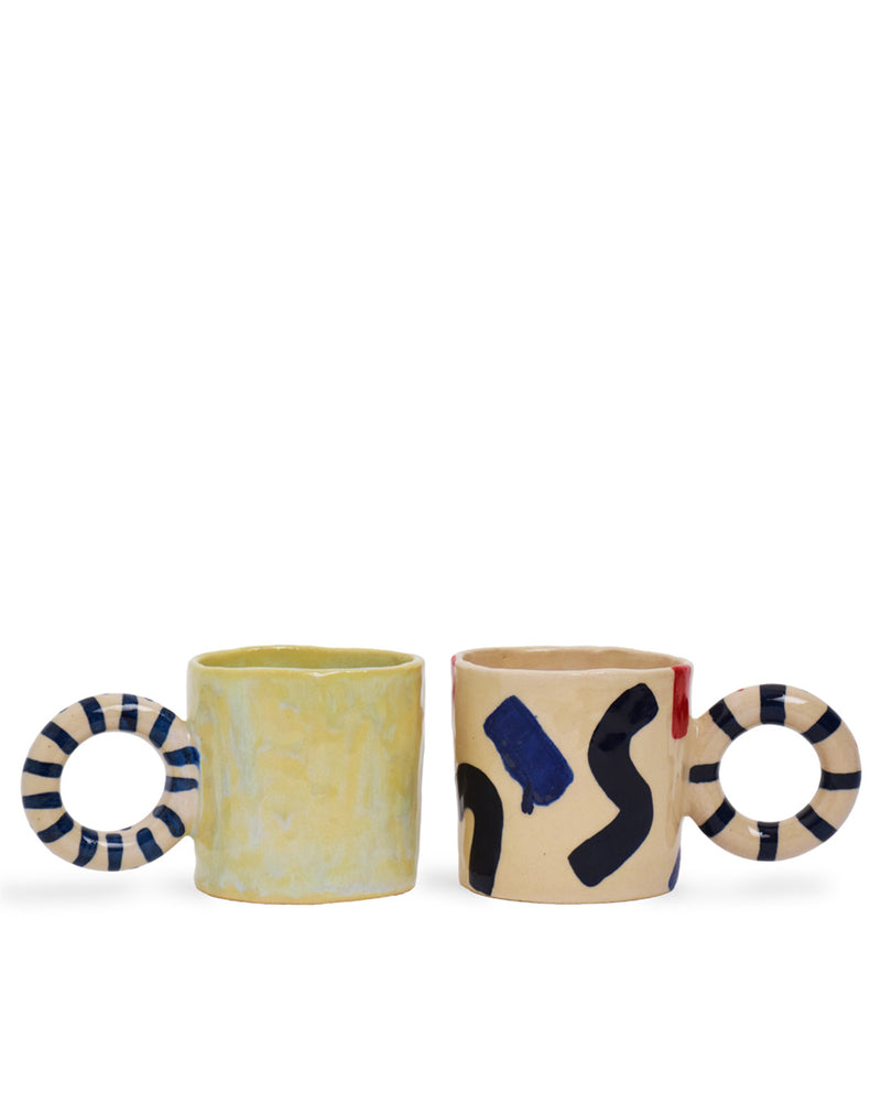 Circle cup - lemon green handmade by Alice del Ferraro