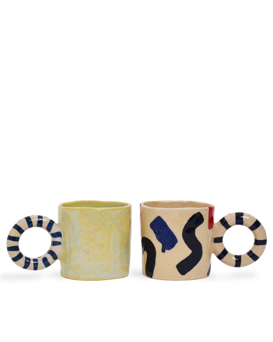 Circle cup - lemon green handmade by Alice del Ferraro