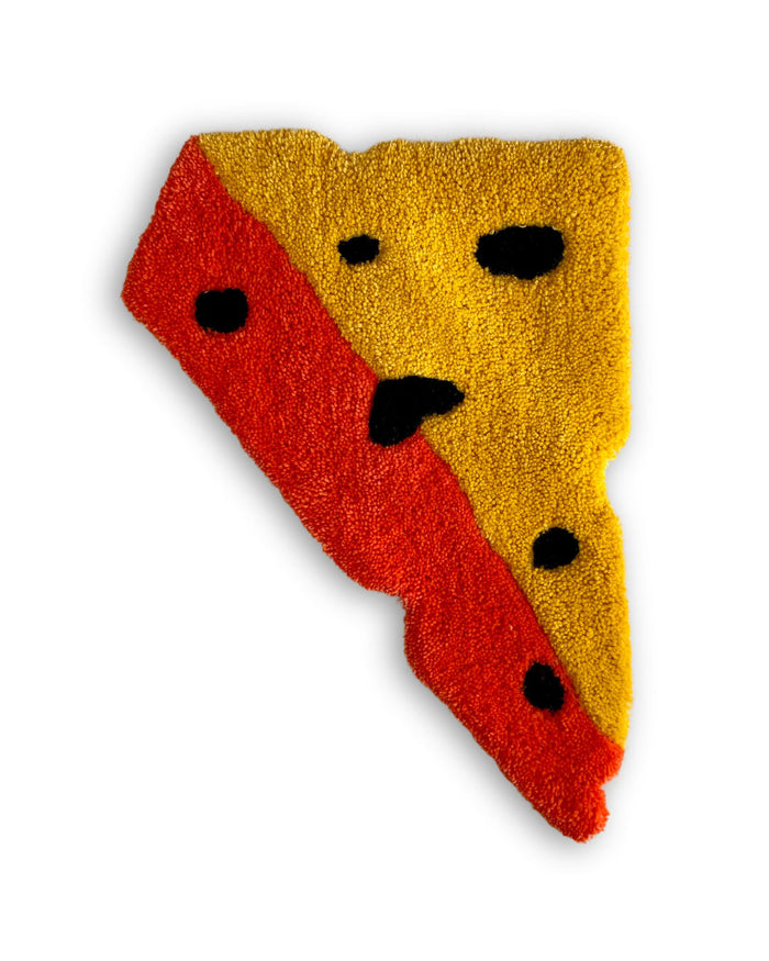 Cheddar Charm Cheese Wedge Rug - RugBurn